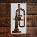 Trumpet Stencil, Reusable Trumpet Stencil, Art Stencil, DIY Craft ...