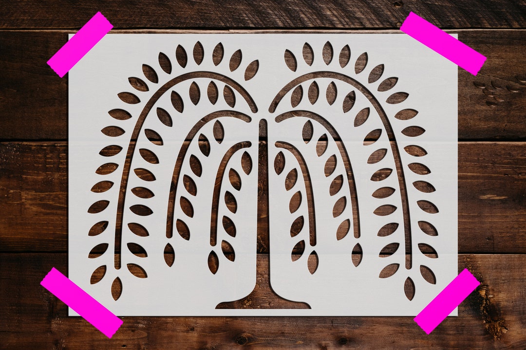 Tree Stencil, Reusable Tree Stencil, Art Stencil - DIY Craft Stencil ...