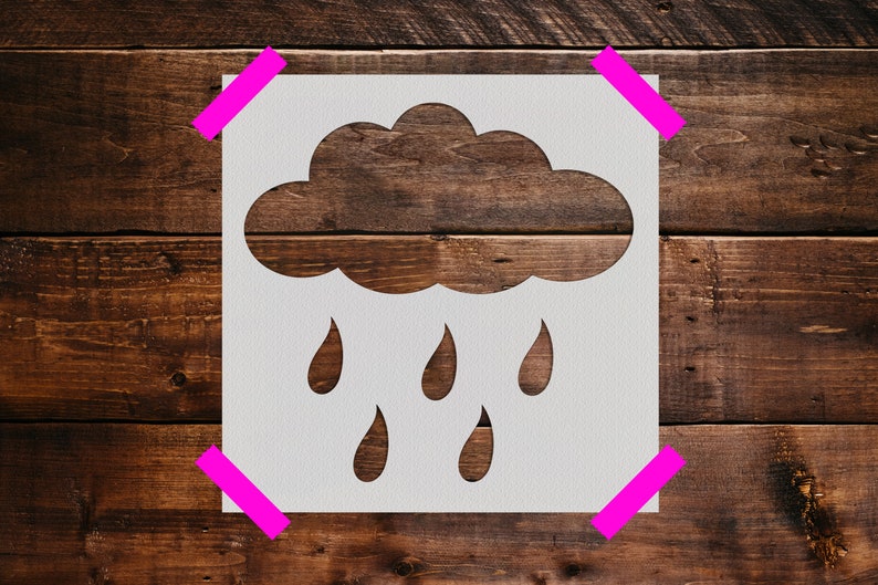 Weather Stencil - Reusable Weather Stencil -art Stencil -DIY Craft ...