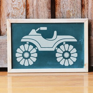 Four Wheeler ATV Stencil, Reusable Four Wheeler ATV Stencil - Art ...