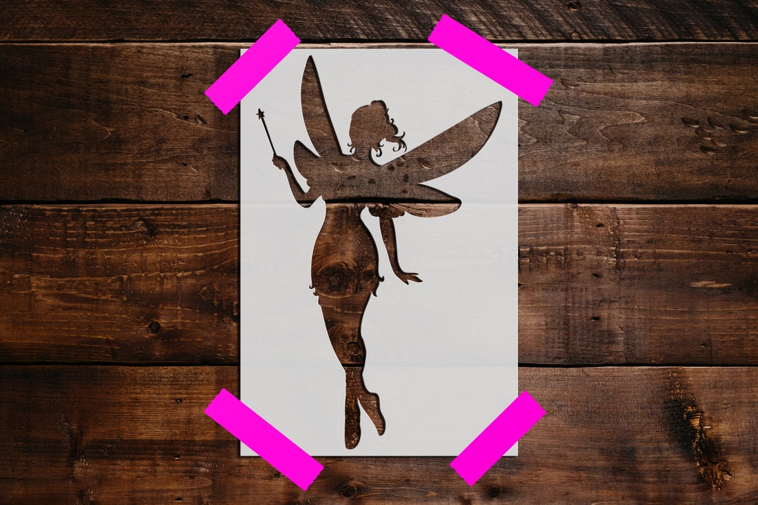 Fairy Stencil - Reusable Fairy Stencil - Art Stencil - DIY Craft ...