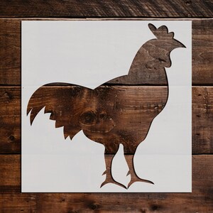 Rooster Stencil, Reusable Rooster Stencil, Art Stencil, DIY Craft ...