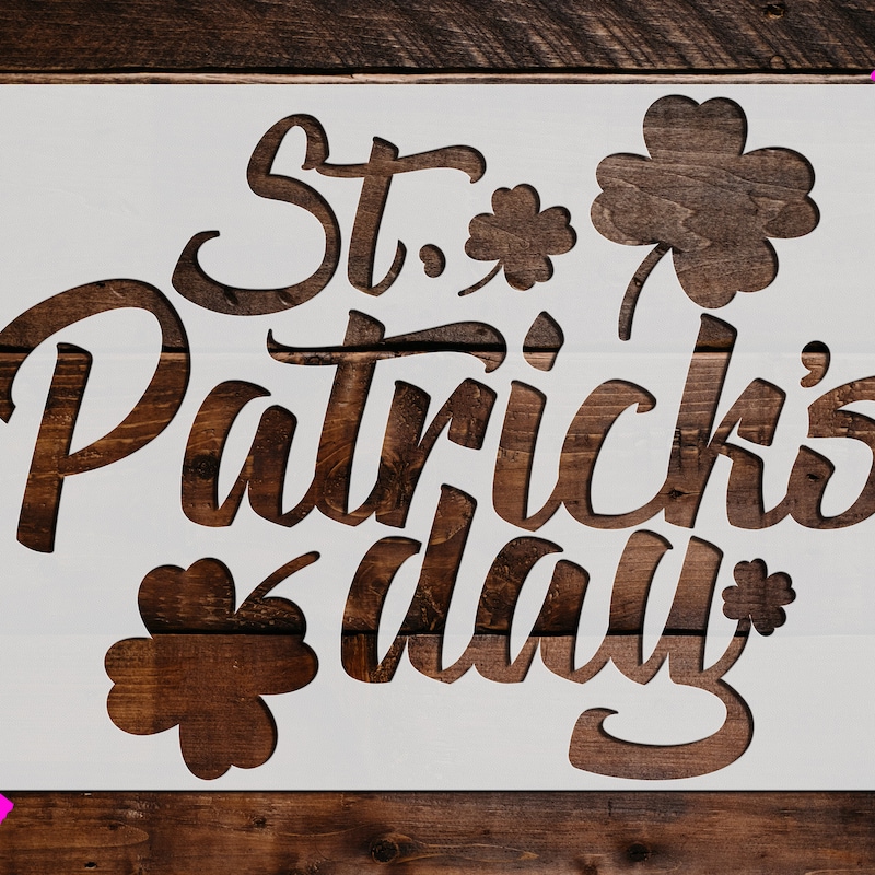 St Patrick Stencil - Etsy