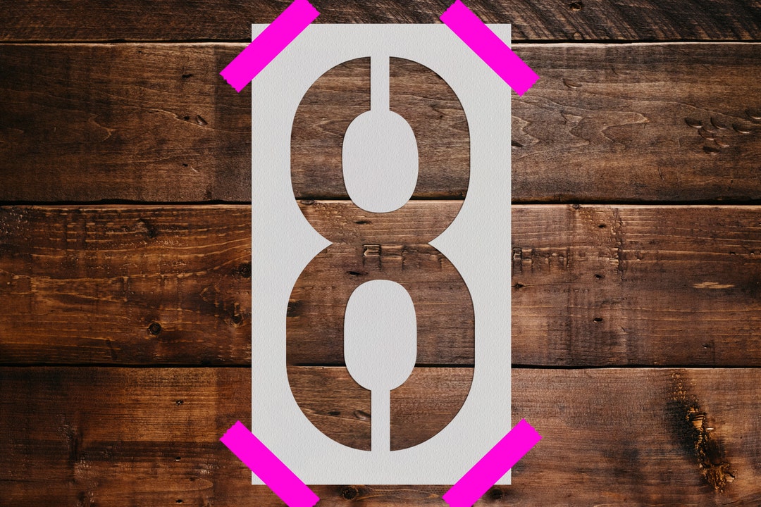 Number Stencil, Reusable Stencil, Art Stencil, DIY Craft Stencil ...