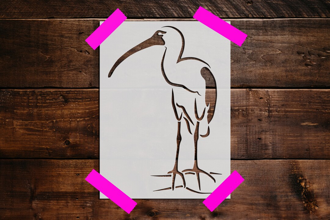 Bird Ibis Stencil - Reusable Bird Ibis Stencil - Art Stencil - DIY ...