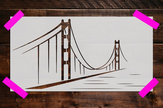 Golden Gate Bridge Stencil
