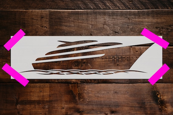 Yacht Stencil Reusable Yacht Stencil Art Stencil DIY | Etsy Australia