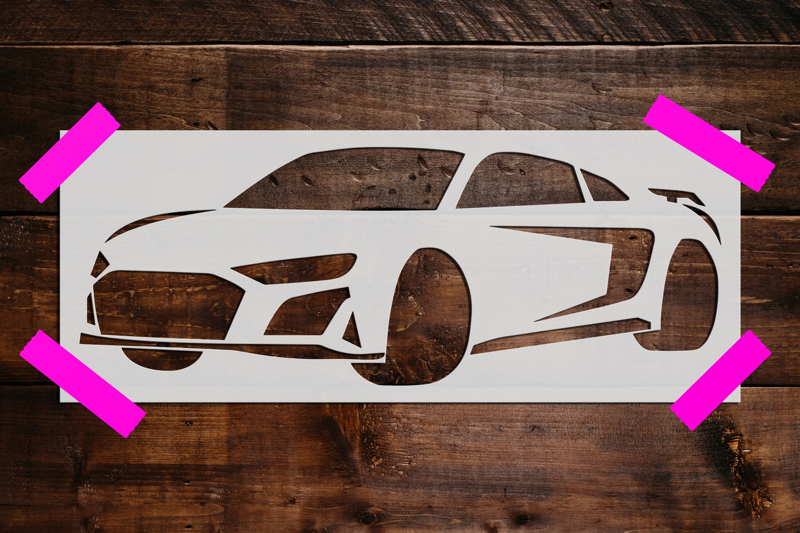 Sports Car Stencil Reusable Sports Car Stencil Art Stencil - Etsy