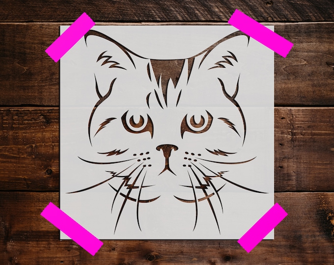 Peeking Cat Stencil Reusable Peeking Cat Stencil-diy Craft - Etsy