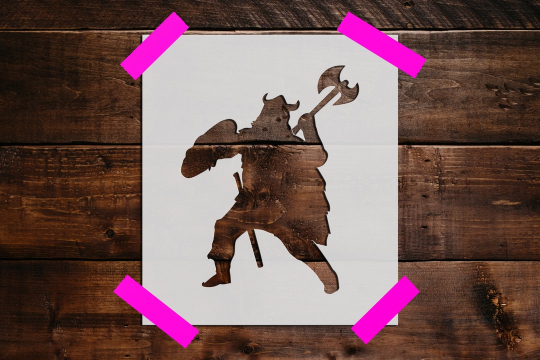 Warrior Stencil - Reusable Warrior Stencil - DIY Craft Stencil, Large ...
