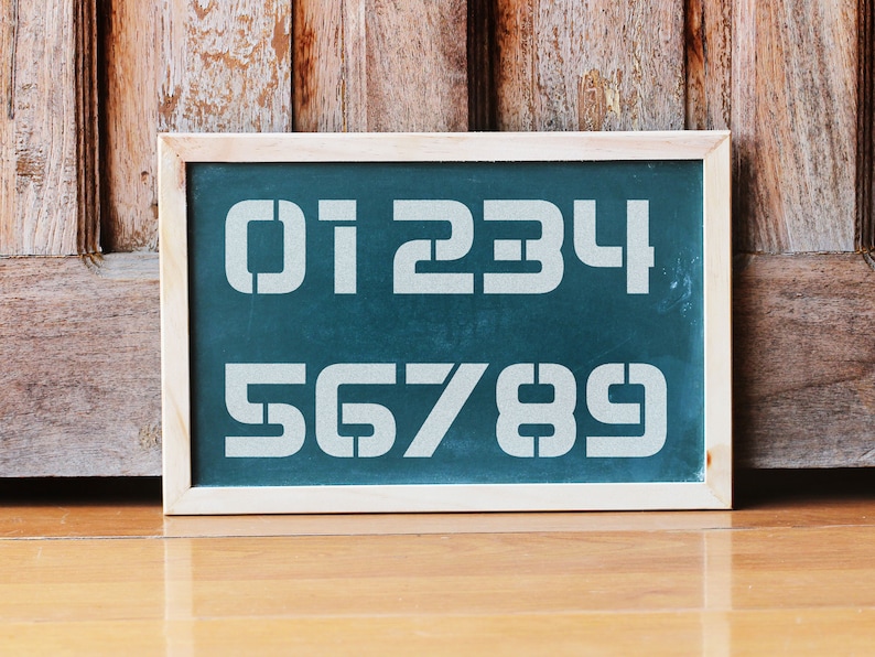 Numbers Stencil, Reusable Numbers Stencil, Art Stencil, DIY Craft ...