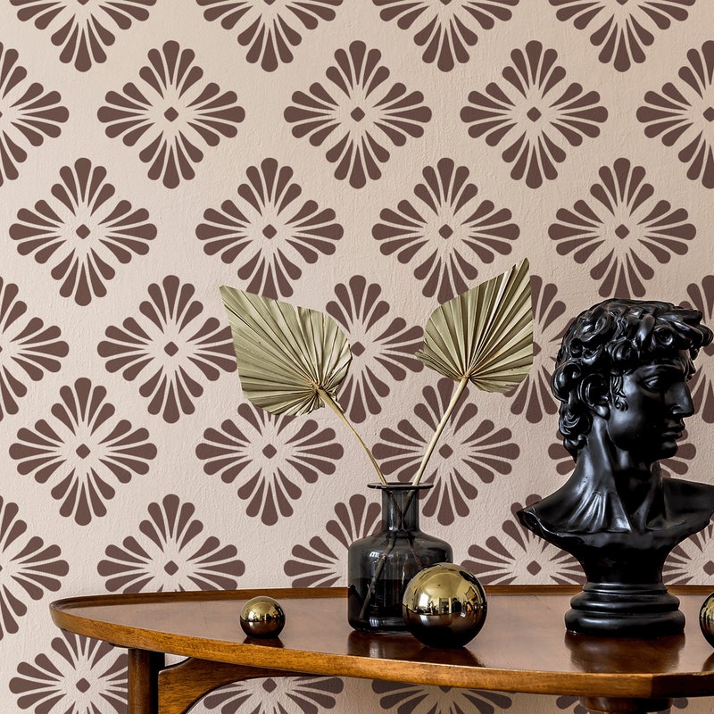 Geometric Star Wall Stencil - Etsy