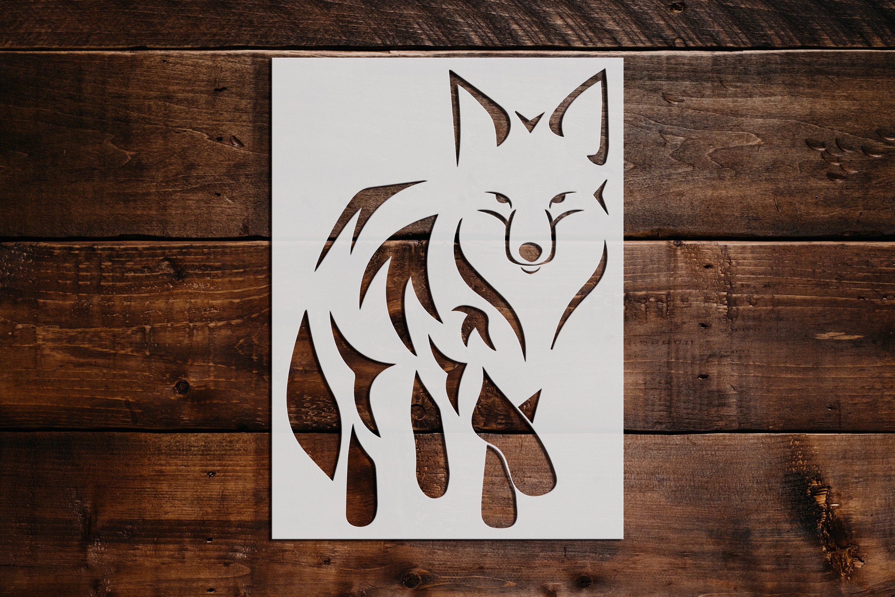 Fox Stencil Reusable Fox Stencil Art Stencil DIY Craft - Etsy