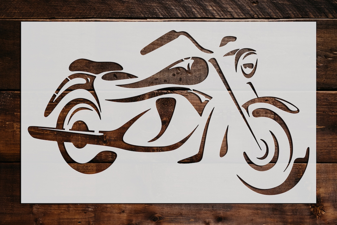 Motorcycle Stencil Reusable Motorcycle Stencil Art Stencil - Etsy