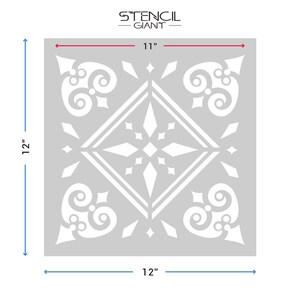 Wall Stencil, Reusable Tile Stencil, Art Stencil, Floor Stencil, DIY ...