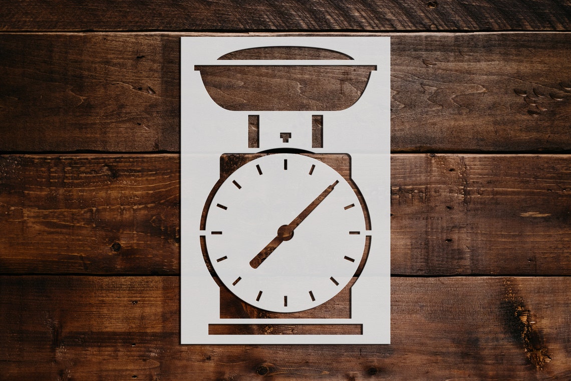 Kitchen Scale Stencil Reusable Kitchen Scale Stencil DIY | Etsy