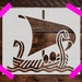 Viking Ship Stencil, Reusable Viking Ship Stencil, Art Stencil, DIY ...