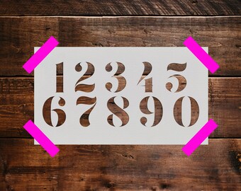 Numbers Stencil Reusable Numbers Stencil Art Stencil DIY - Etsy