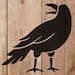 Crow Stencil, Reusable Crow Stencil, Art Stencil, DIY Craft Stencil ...