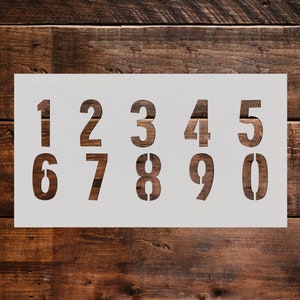 Numbers Sheet Stencil, Reusable Stencil, Art Stencil, DIY Craft Stencil ...