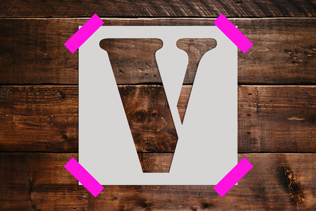Letter V -reusable Stencil - Art Stencil - Craft Stencil - Reusable ...