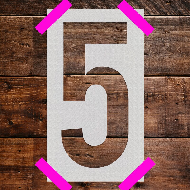 Stenciled Numbers - Etsy