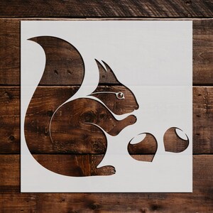 Squirrel Nut Stencil - Reusable Squirrel Stencil - Art Stencil - DIY ...