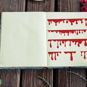 Paint Drip Stencil, Reusable Paint Drip Stencil, DIY Craft Stencil ...