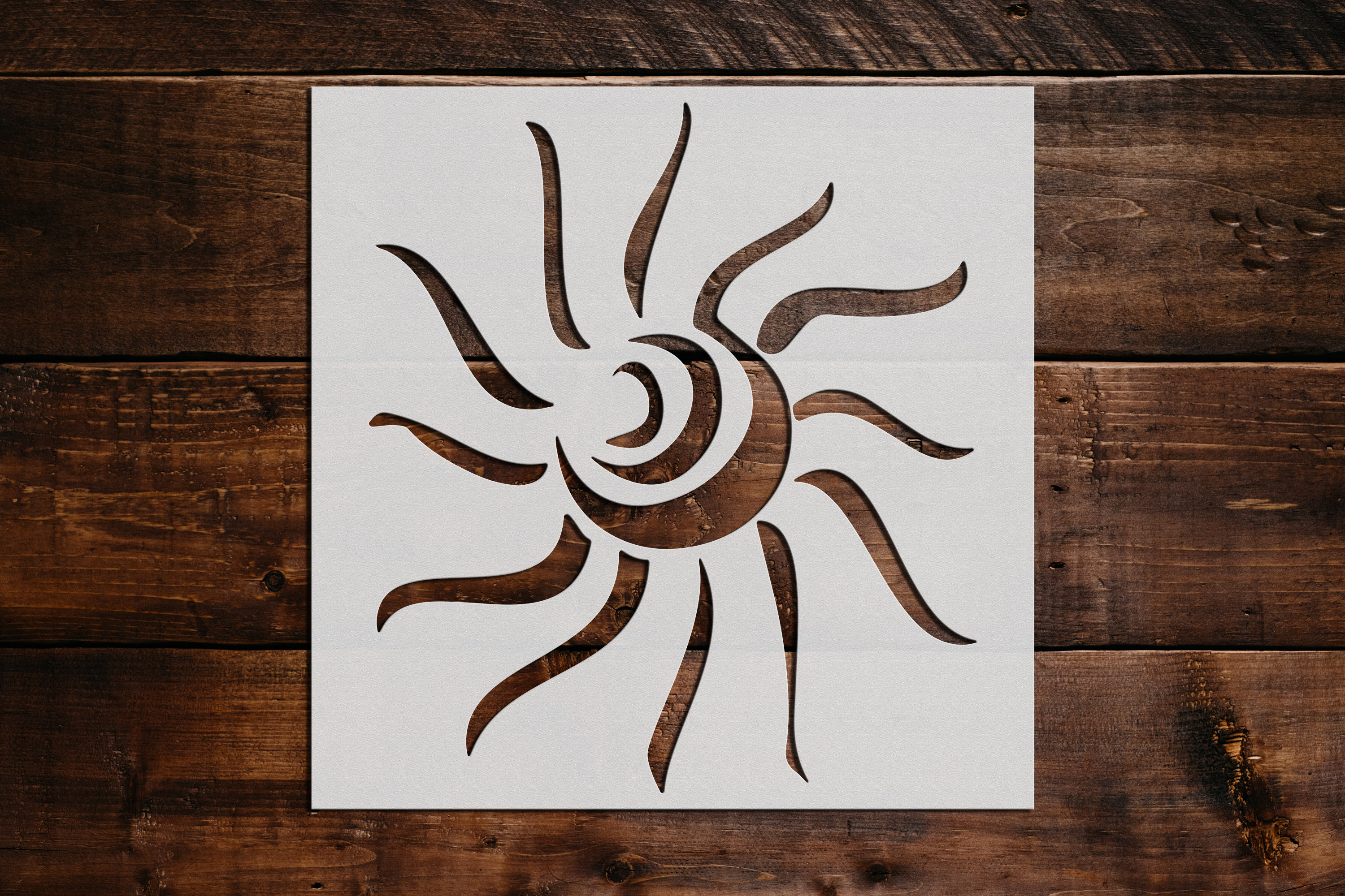 Funky Sun Stencil Reusable Sun Stencil Art Stencil DIY - Etsy