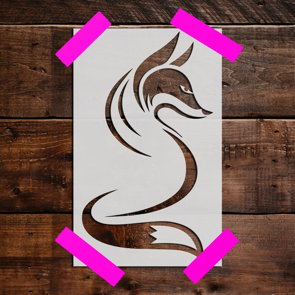 Fox Stencil - Etsy