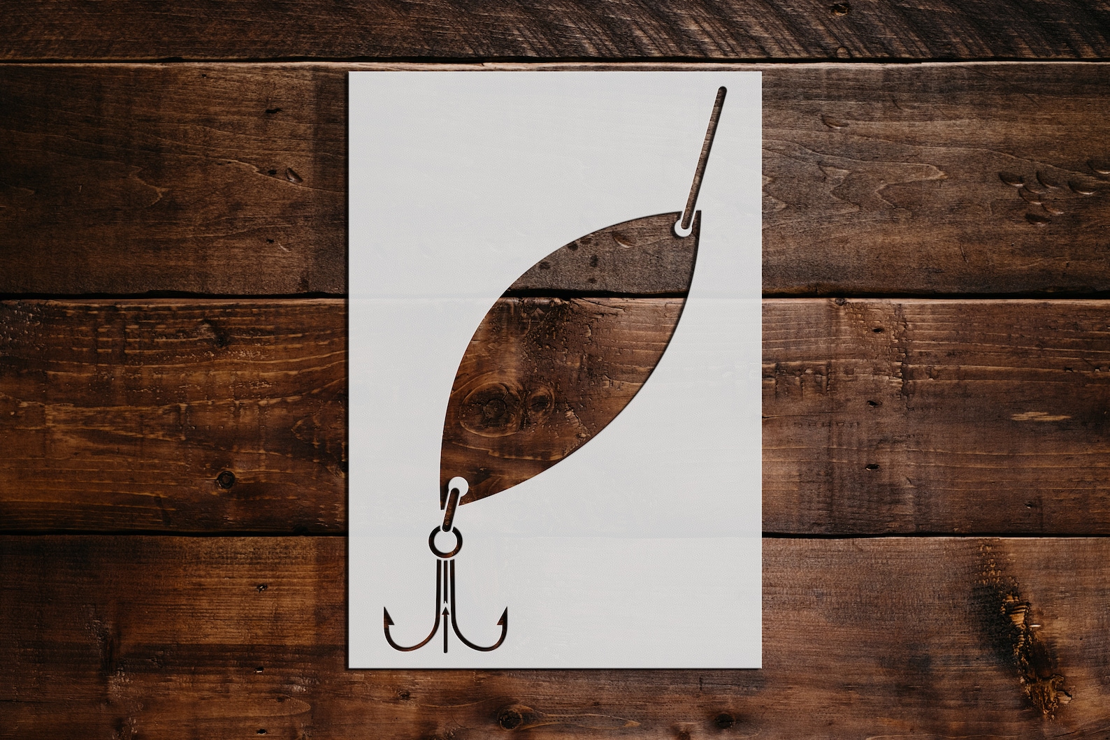 Fishing Lure Stencil Reusable Fishing Lure Stencil Art - Etsy
