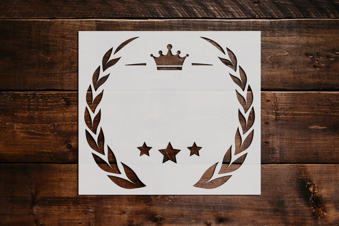 Circle Branch Design Stencil Reusable Circle Branch Design - Etsy