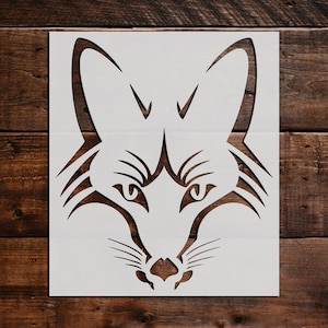 Fox Head Stencil - Reusable Fox Head Stencil - Art Stencil - DIY Craft ...