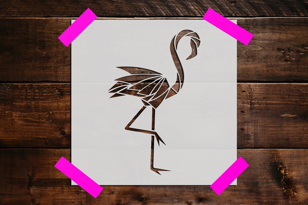 Flamingo Stencil, Reusable Flamingo Stencil, Art Stencil, DIY Craft ...