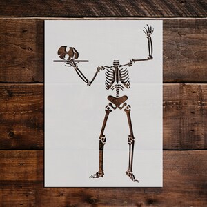 Skelton Stencil - Reusable Skelton Stencil - DIY Craft Stencil, Large ...