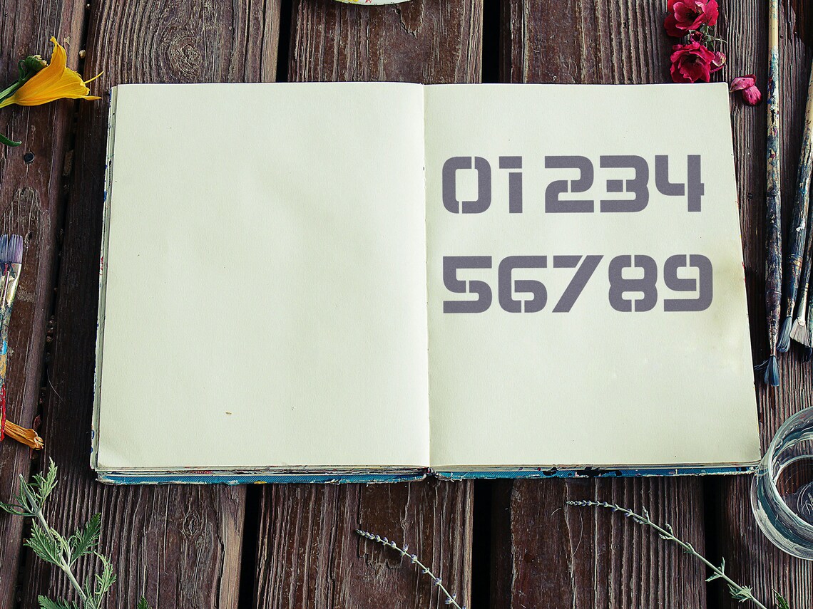 Numbers Stencil, Reusable Numbers Stencil, Art Stencil, DIY Craft ...