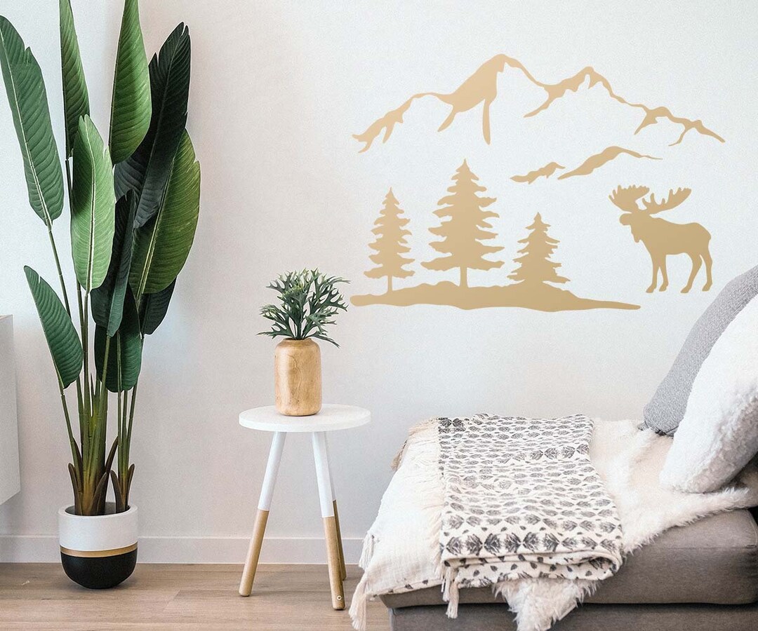 Mountain Stencil - Reusable Mountain Stencil - Art Stencil - DIY Craft ...