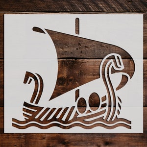 Viking Ship Stencil, Reusable Viking Ship Stencil, Art Stencil, DIY ...