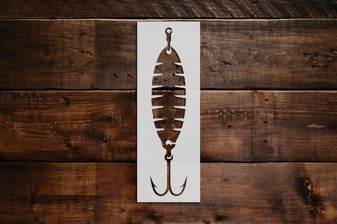 Fish Lure Stencil Reusable Fish Lure Stencil DIY Craft - Etsy