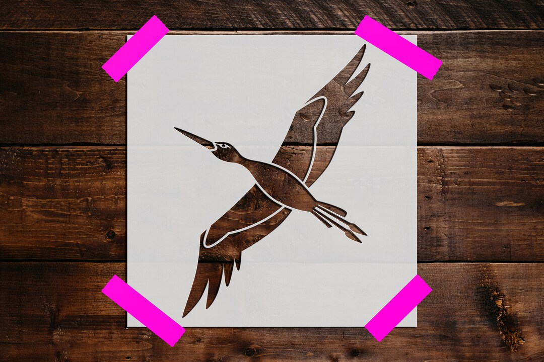 Bird Stencil, Reusable Bird Stencil, Art Stencil, DIY Craft Stencil ...
