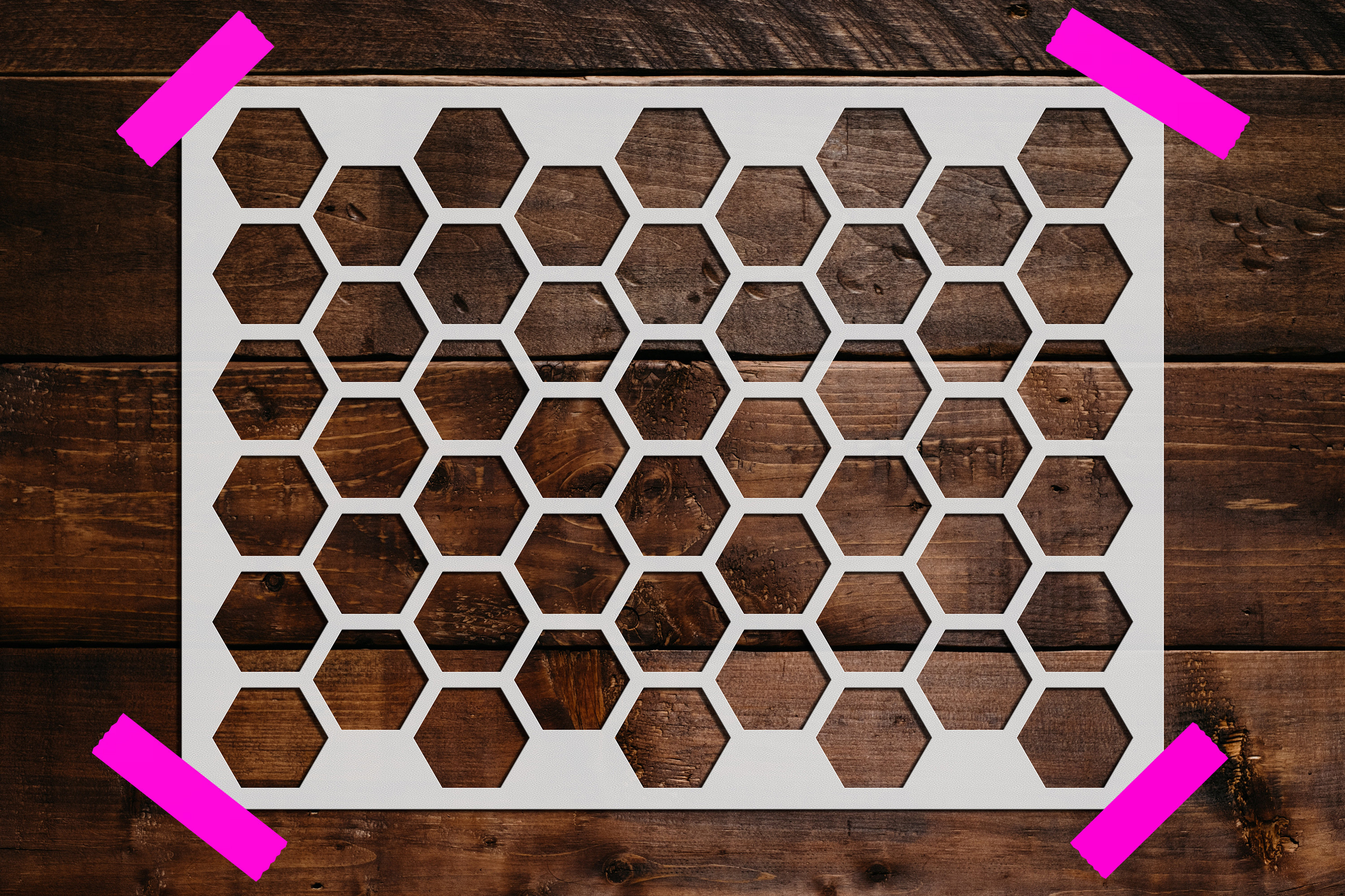 Honeycomb Stencil Reusable Honeycomb Stencil Art Stencil | Etsy