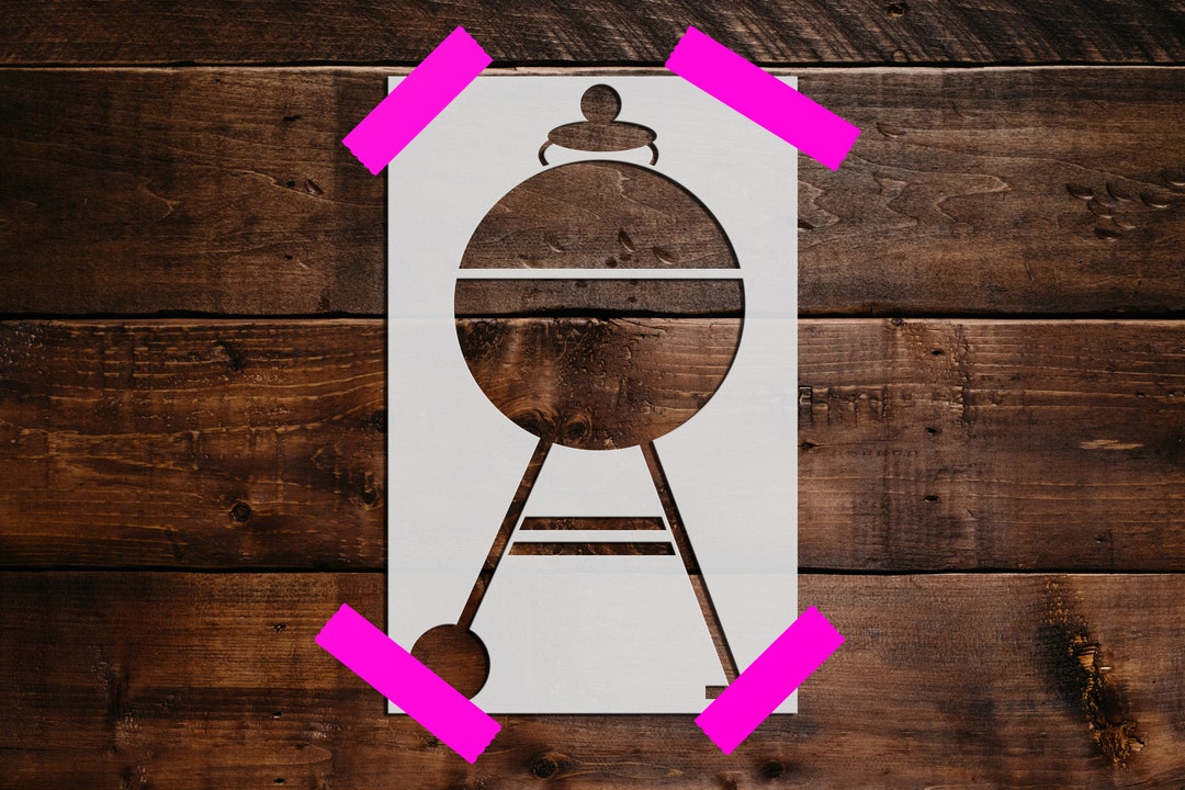 Cooking Grill Stencil - Reusable Cooking Grill Stencil - DIY Craft ...