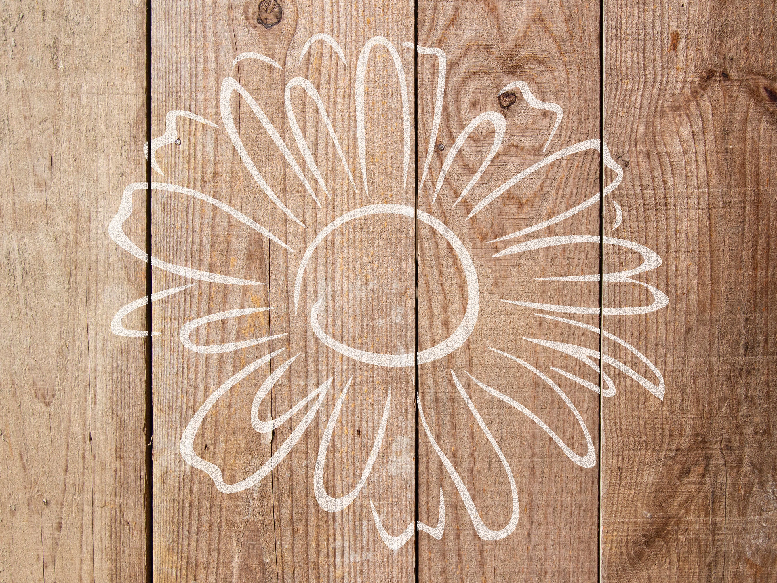 Daisy Flower Stencil Reusable Daisy Flower Stencil Art - Etsy