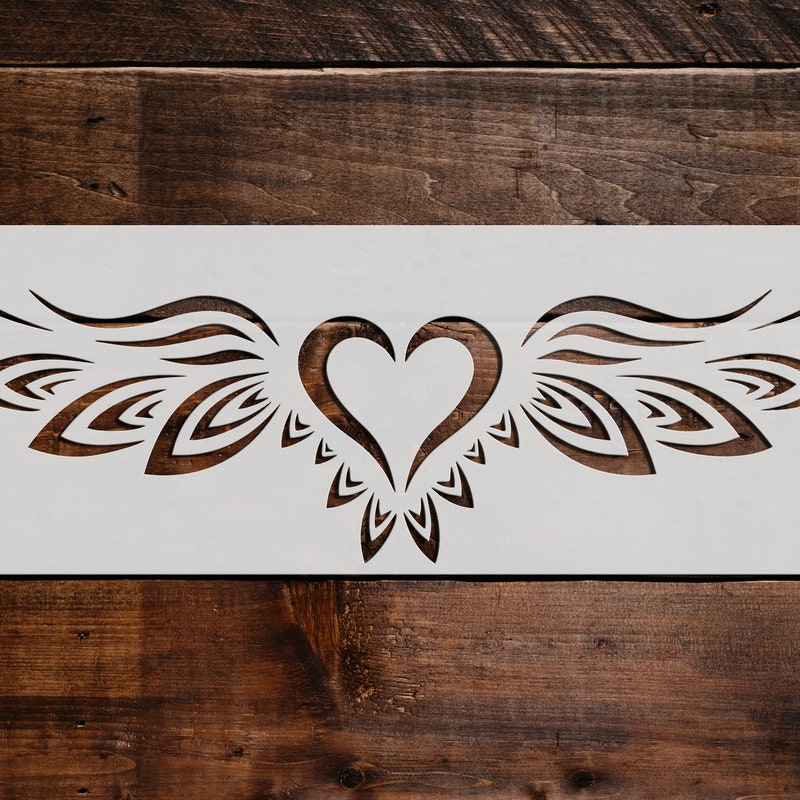 Heart Stencil - Etsy