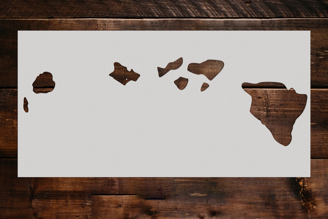 Hawaii State Stencil, Reusable Hawaii State Stencil, Art Stencil, DIY ...