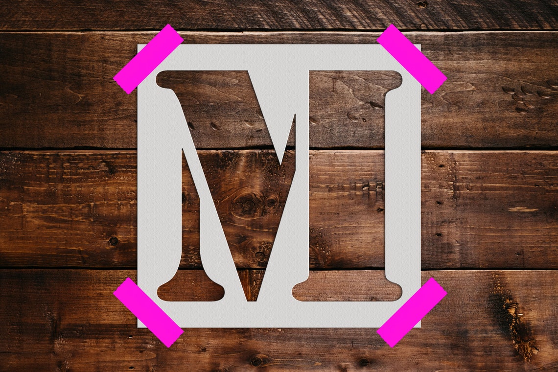 Letter M reusable Stencil Art Stencil Craft Stencil - Etsy
