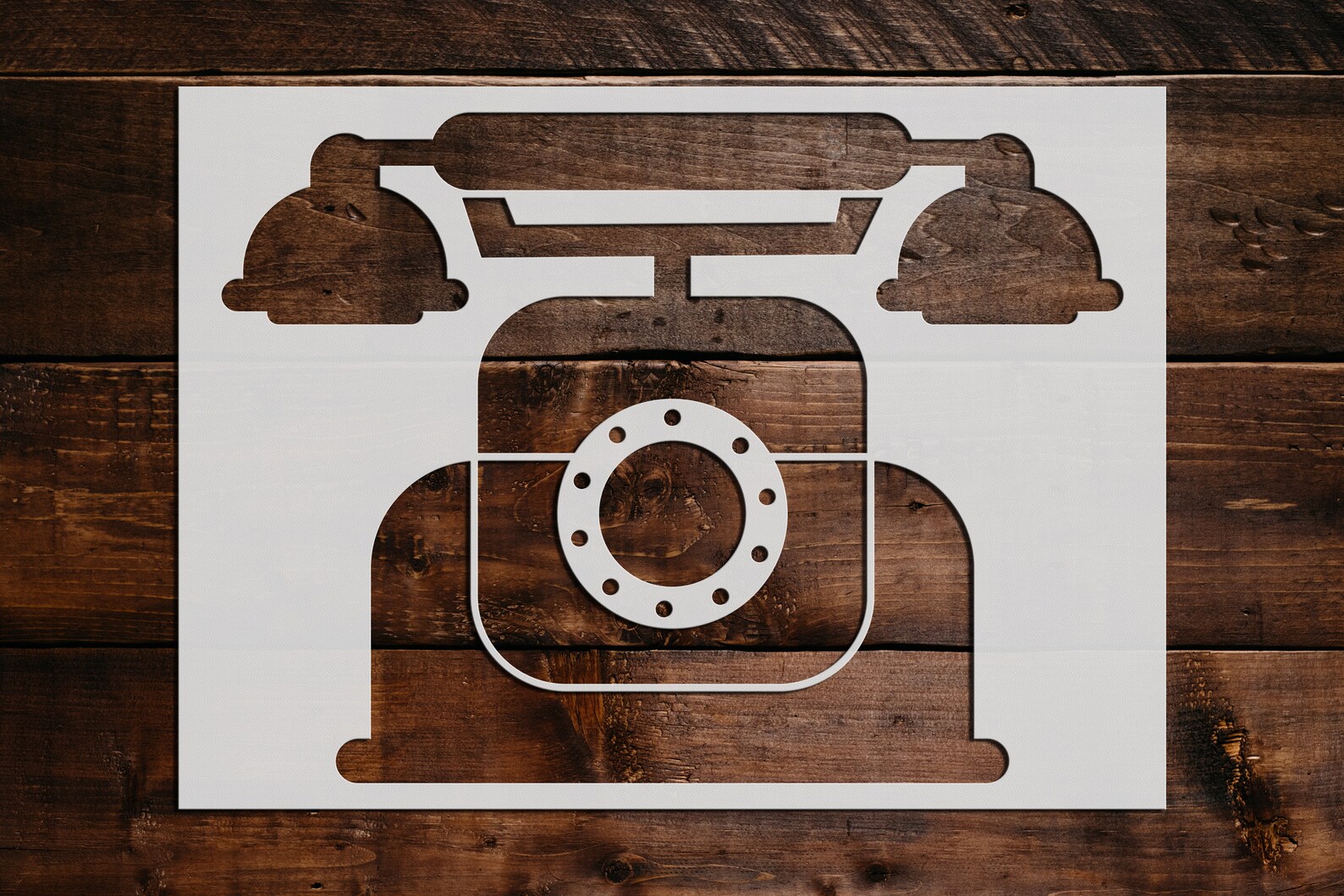 Old Phone Stencil, Reusable Old Phone Stencil, Art Stencil, DIY Craft ...