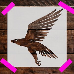 Hawk Stencil, Reusable Hawk Stencil, Art Stencil, DIY Craft Stencil ...