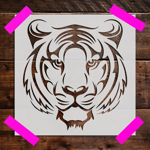 Tiger Head Stencil Reusable Tiger Head Stencil Art Stencil - Etsy Tiger Head Stencil Reusable Tiger Head Stencil Art Stencil - Etsy