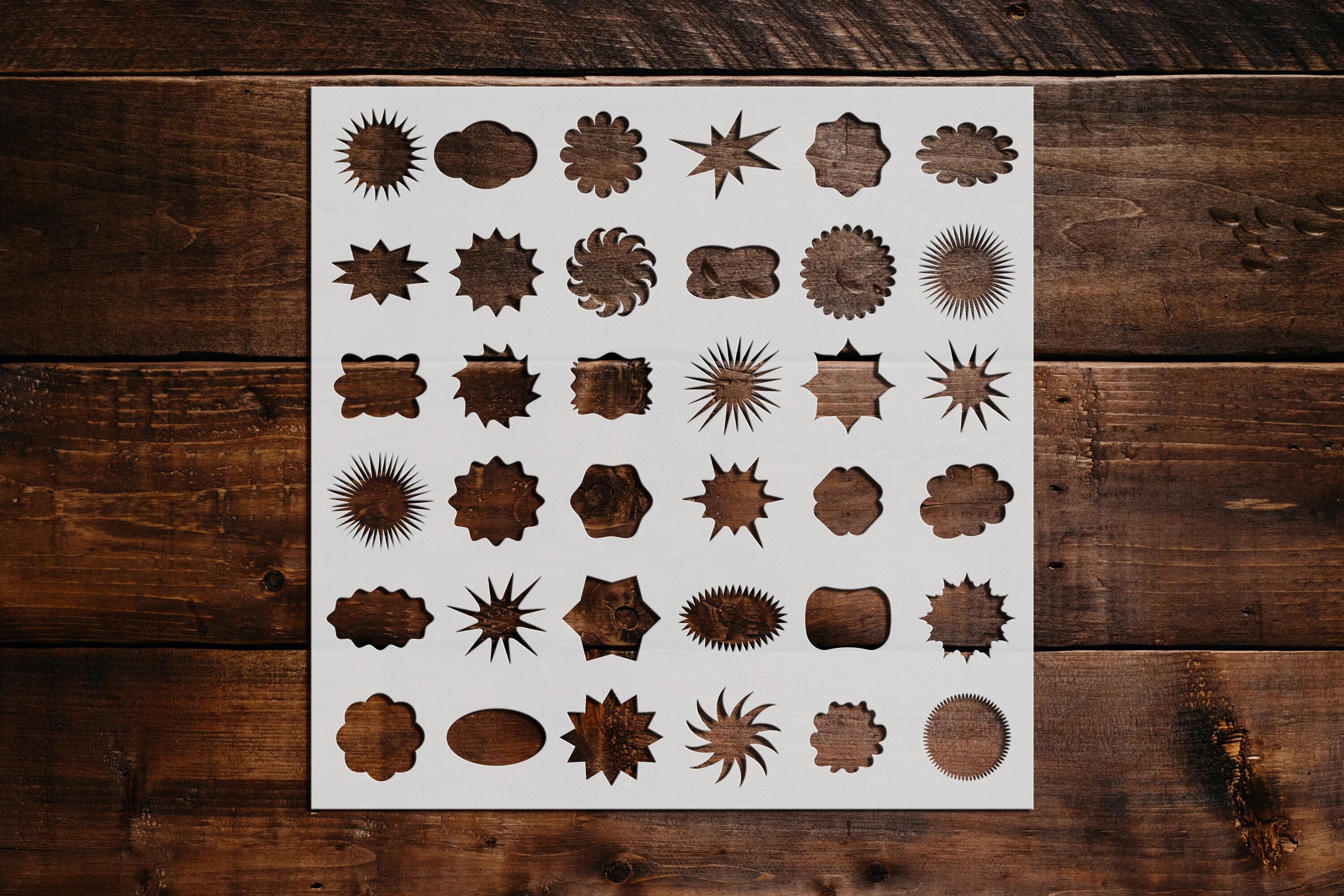 Variety of Shapes Stencil Reusable Variety of Shapes Stencil - Etsy